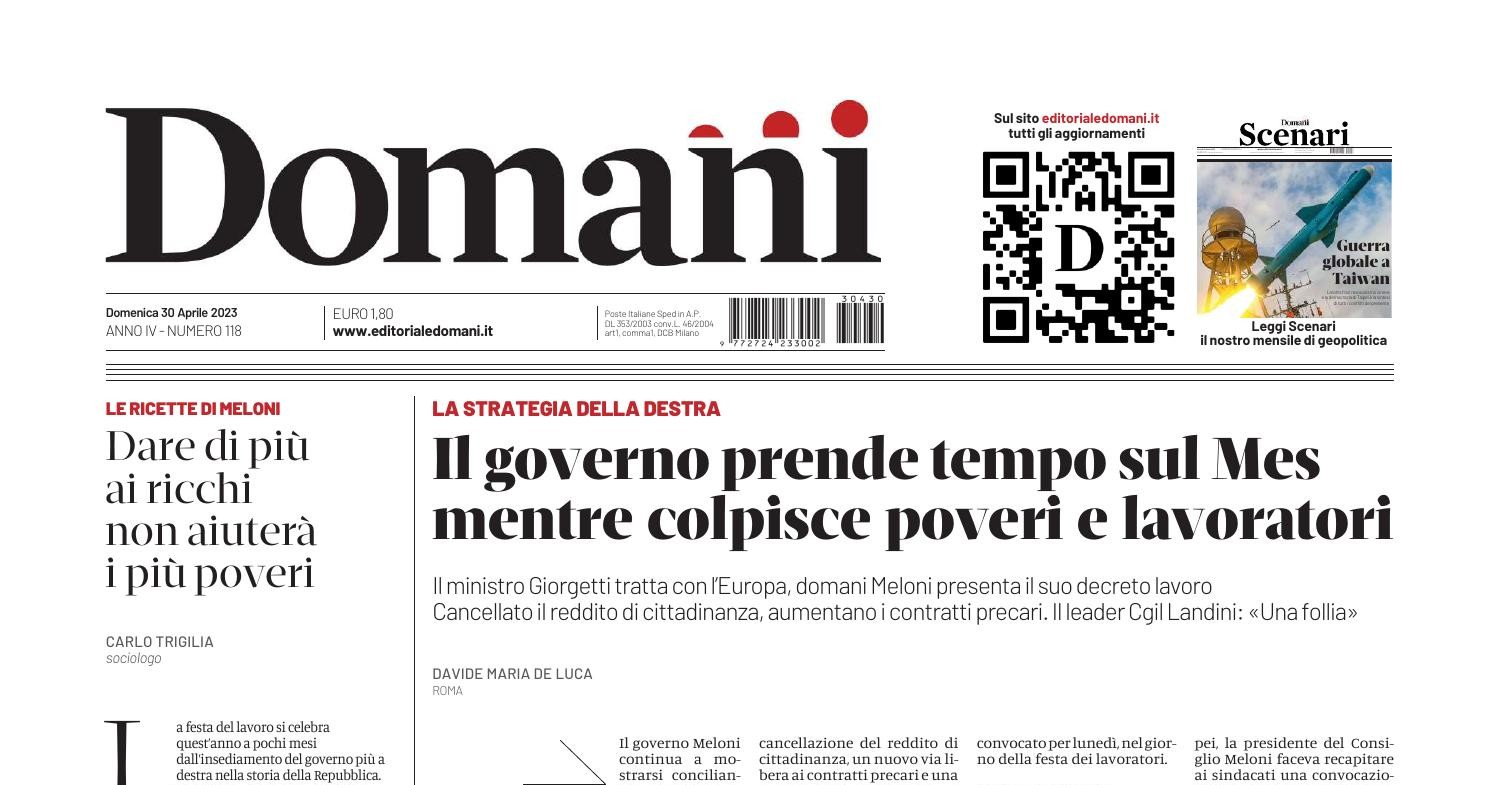 La rassegna stampa del 30 aprile 2023 giornali in pdf_compressed.pdf | DocDroid
