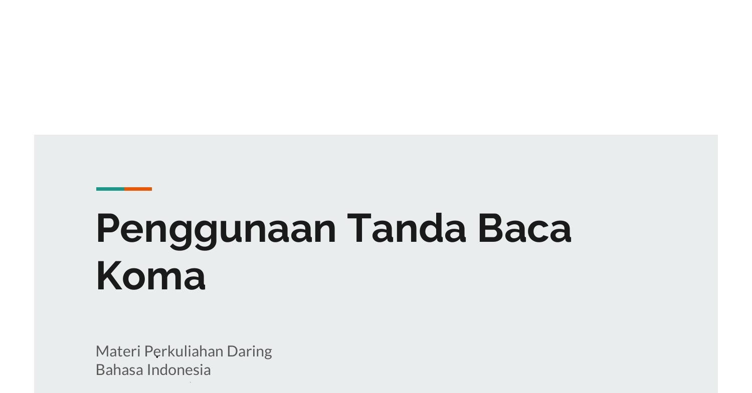 Penggunaan tanda baca koma.pdf | DocDroid